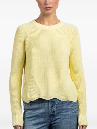Autumn Cashmere round-neck sweater - Gelb