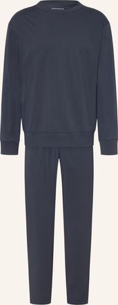 Schiesser Schlafanzug Modern Nightwear blau