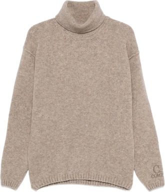 C.P. Company pull à logo brodé - Tons neutres