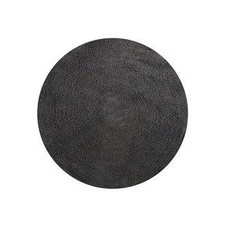 MSV Teppich aus Baumwolle, rund, 57 cm, anthrazitgrau, silberfarben, 57 cm