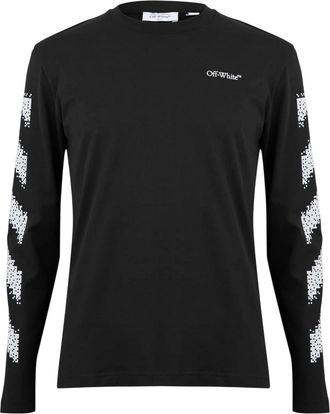 Off-white Off White - T-Shirt f&uuml;r Herren, Rundhalsausschnitt, Regul&auml;r (Schwarz/Wei&szlig;)