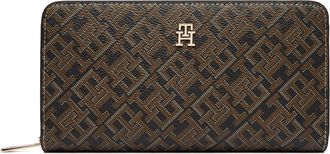 Tommy Hilfiger Geldb&ouml;rse Tommy Hilfiger Th Icon Lrg Za Mono Print AW0AW18996 Bunt