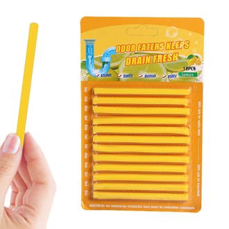 Generic Abflussst&auml;bchen - 12 St&uuml;ck Sp&uuml;lbecken-Reinigungsst&auml;bchen, Rohrentstopfung, effektive desodorierende Sticks f&uuml;r Waschbecken- und Duschabl&auml;ufe, halten R