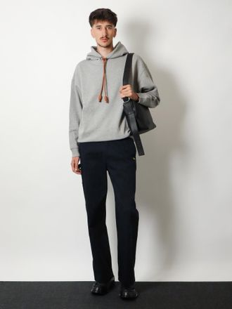 Loewe Mens Denim Trousers With Embroidered Logo Blue Cotton