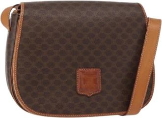 Celine Pre-owned Macadam Shoulder Bag - Femme - Pre-owned - Brun - Taille: ONE Size
