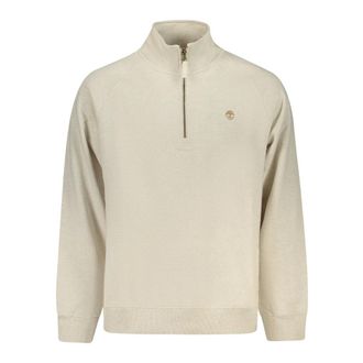 Timberland SweaT-shirt &agrave; quart de zip avec logo brod&eacute; Exeter River - Homme - Sweatshirts et sweats &agrave; capuche - Beige - Taille: S
