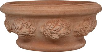 Biscottini International Terrakotta töpfe 40x40x19 cm | Pflanzentopf Gross Made in Italy | Terracotta blumentopf groß | Terracotta Topf für den Garten