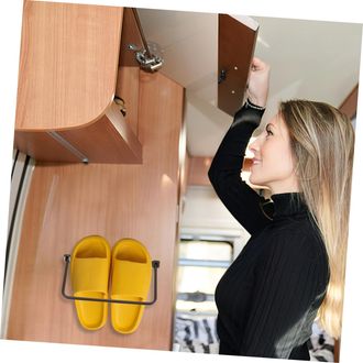 Cabilock Schuhregal Zur Wandmontage Faltbarer Schuhaufbewahrungs-Organizer Aus Aluminium Für Camping Und Reisen Praktische Schuhorganizer Für Tür Und Schuhaufb