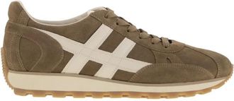 Hogan Low-Top Sneaker - 86Er Suede Sneakers - Gr. 7_5 - in Beige - f&uuml;r Damen