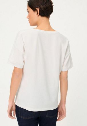 Olsen T-Shirt Shirt mit Placement-Print und Zierelementen