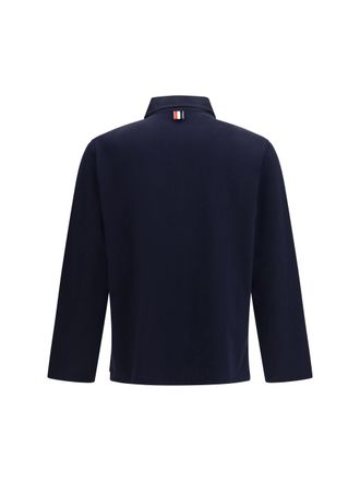 Thom Browne Colorblock Rugby Polo - White