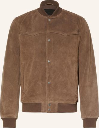 AllSaints Allsaints Lederjacke Stafford Bomber braun