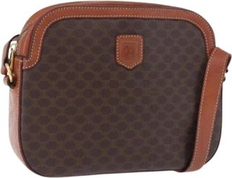 Celine Pre-owned Vintage Macadam Shoulder Bag - Femme - Pre-owned - Brun - Taille: ONE Size
