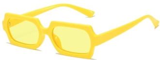 Generic Lunettes De Soleil Ville À Petite Monture For Femmes Sport For Hommes En Vacances(Yellow)