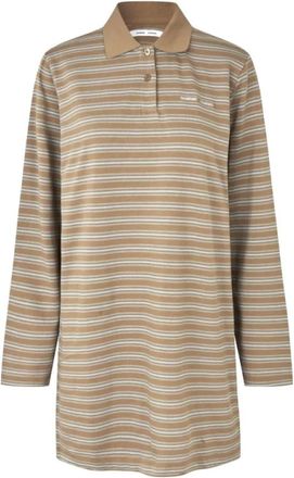 Sams&oslash;e & Sams&oslash;e Femme, Robes, Brun, Taille: 40 FR Sadover Mini Polo Dress