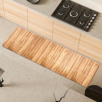 Comart Küchenteppich Malaga - Läufer 100% PVC - Schmutzabweisend - rutschfest - Wasserdicht - Maschinenwaschbarer Teppich - Moderner Flur für Küche und Flur 