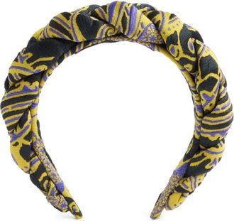 La DoubleJ serre-tête Rapunzel à design tressé - Jaune