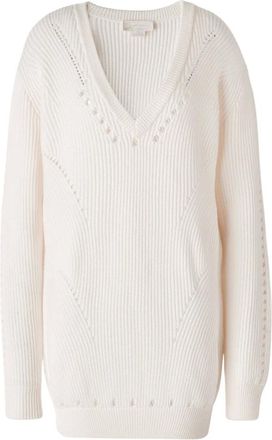 Genny Femme, Robes, Blanc, Taille: 34 FR Knitted Dress