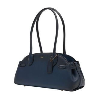 Coach Womens Empire Shoulder Bag Navy Calfskin