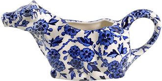 Burleigh Pottery Blue Arden Pattern Cow Creamer by Burleigh