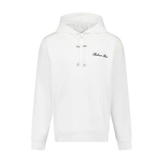 Balmain Homme, Sweatshirts et sweats &agrave; capuche, Blanc, Taille: M Sweat &agrave; Capuche Blanc Brod&eacute;