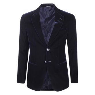 Giorgio Armani Homme, Vestes, Bleu, Taille: XS George Woven Blazer