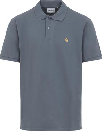 Carhartt Work in Progress Homme, Tops, Bleu, Taille: L Chase Polo