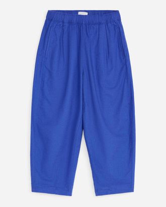 Arket Hose Mit Barrel Leg -Blau