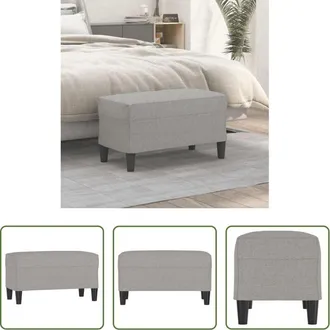 vidaXL Wohnzimmerbank - Sitzbank Hellgrau 70x35x41 cm Stoff