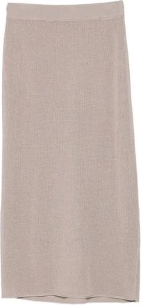 Alysi Femme, Jupes, Gris, Taille: 36 FR Knitted Silk Skirt