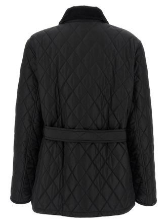 Burberry Womens Black Polyamide Full-Length Jacket Clothing