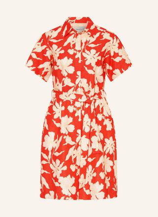 GANT Hemdblusenkleid Aus Leinen rot