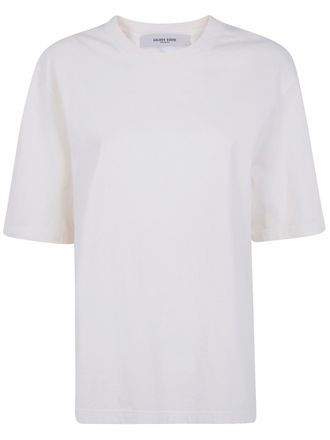 Golden Goose Relaxed Fit T-Shirt Cotton Jersey Logo Patch