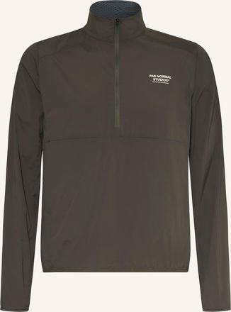 Pas Normal Studios Pas Normal Studios Laufjacke Balance Half Zip gruen