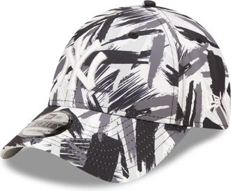 New Era New York Yankees MLB Painted Multi Black White9Forty Adjustable Cap - One-Size