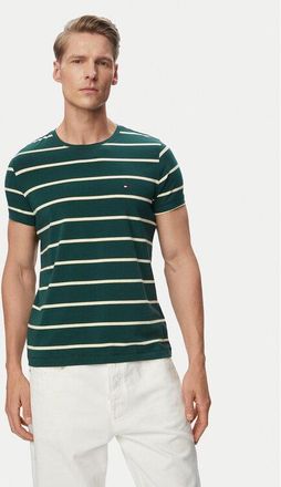 Tommy Hilfiger T-Shirt MW0MW10800 Gr&uuml;n Slim Fit