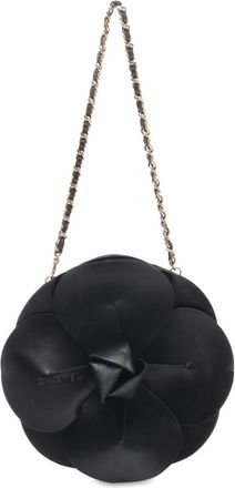 Chanel Crossbody Bags - Lambskin and Satin Camellia Flower Evening Bag - Gr. unisize - in Schwarz - für Damen