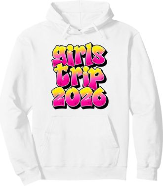 BDAZ 2026 Gruppenurlaub mit rosafarbenem Graffiti-Design f&uuml;r M&auml;dchen Pullover Hoodie