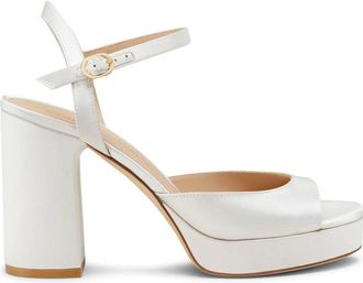 Stuart Weitzman Femme, Chaussures, Beige, Taille: 38 1/2 EU Dayna II Platform