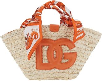 Dolce & Gabbana Femme, Sacs, Orange, Taille: ONE Size Coffa Maiolica Print