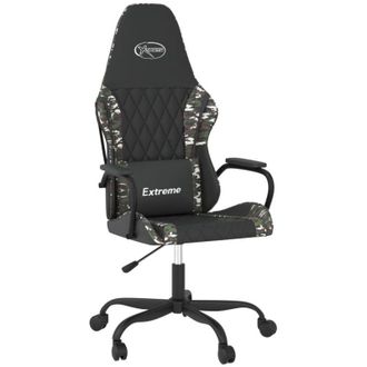 vidaXL Gaming-Stuhl Schwarz und Tarnfarben Kunstleder Vidaxl