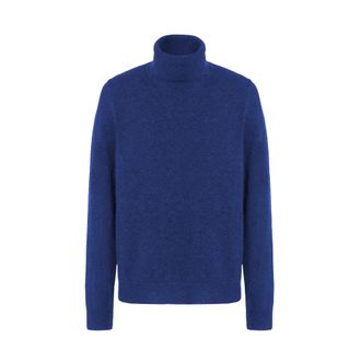 Malo Pullover mit Rollkragen aus Wolle und Kaschmir - - Knitwear - Herren - Blau - L