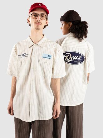 Deus Forecourt Stripe Chemise blanc
