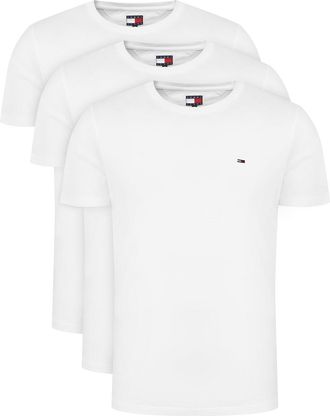 Tommy Jeans T-Shirt-Set DM0DM21579 Wei&szlig; Slim Fit