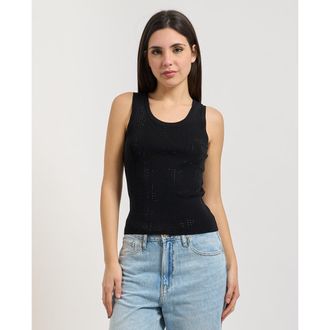 Fracomina Top slim fit avec strass