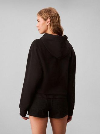 Calvin Klein Jeans Sweatshirt mit Kapuze, regular fit, gewebtes Markenlabel