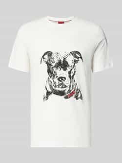 HUGO BOSS Regular Fit T-Shirt aus reiner Baumwolle Modell DUBROX