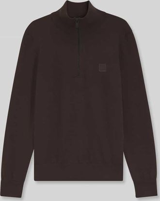 Boss Orange by Hugo Boss Regular Fit Troyer aus Baumwoll-Mix Modell Kanobix