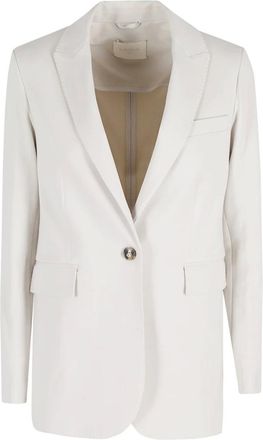 Circolo 1901 Femme, Vestes, Beige, Taille: 36 FR Blazer Fleece