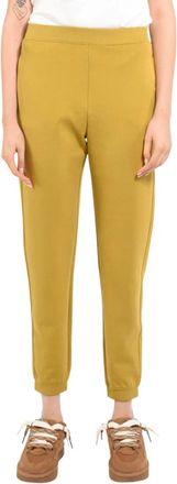 Max Mara Femme, Pantalons, Jaune, Taille: 40 FR Wide Pantalons